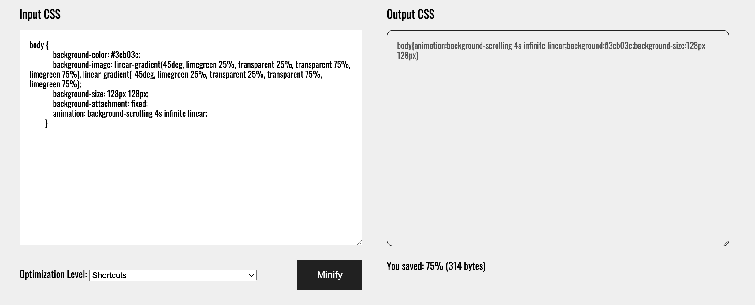 CSS compress Changed the effect · Issue #132 · wilsonzlin/minify-html ... CSS compress Changed the effect · Issue #132 · wilsonzlin/minify-html ...