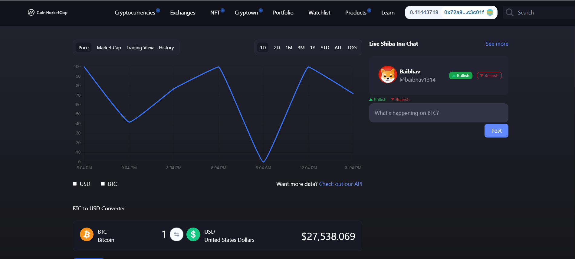 GitHub - baibhav1314/coinmarketcap-clone-blockchain: A coinmarket cap clone app build upon ...