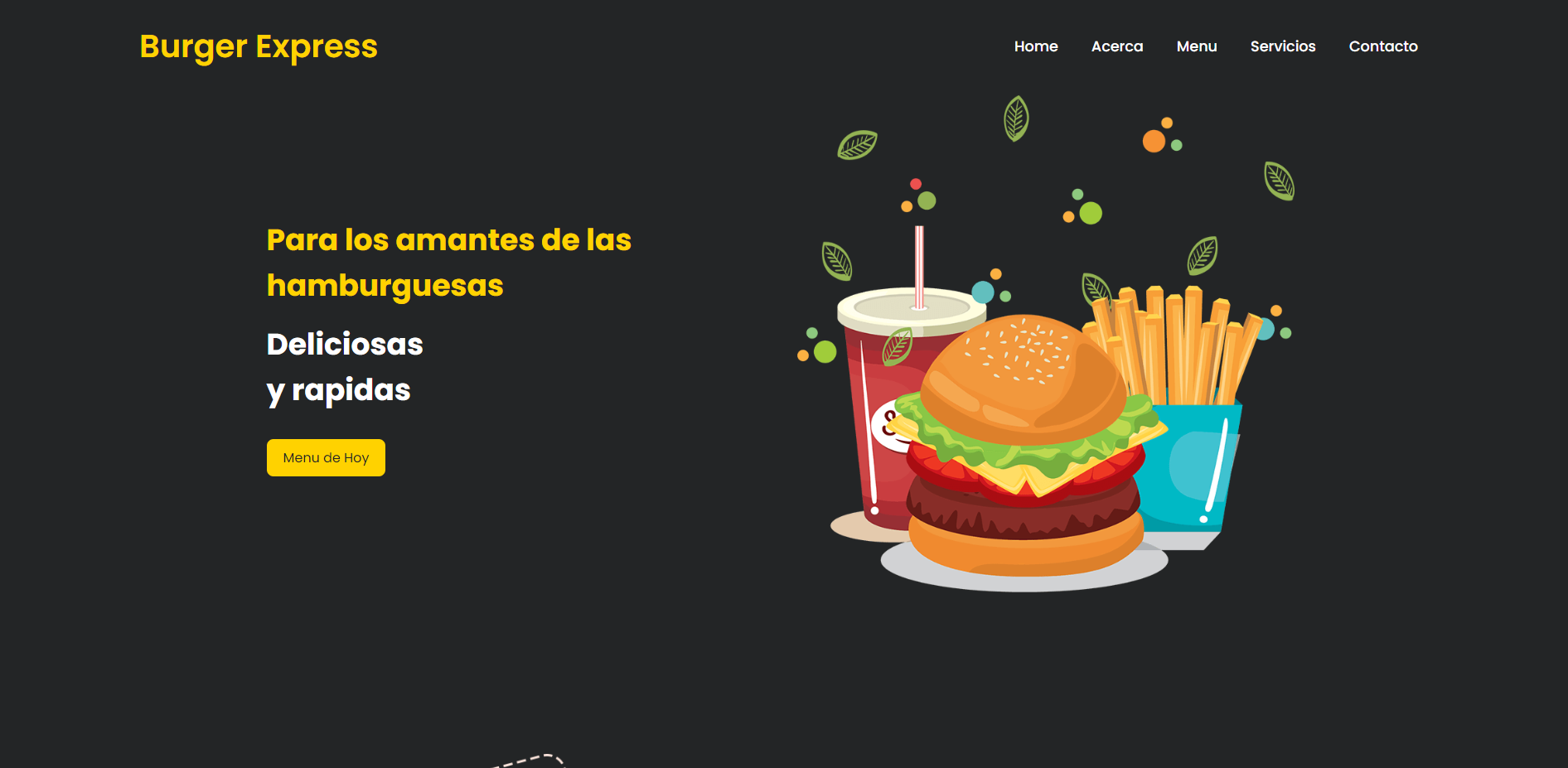 GitHub - Angelcmp/burger_express: Website Reponsive of food
