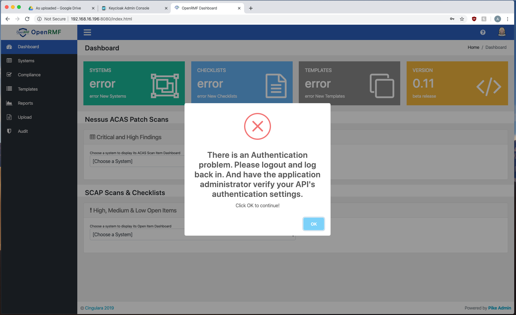 [NEED HELP] Authentication problem with Keycloak · Issue #90 · Cingulara/openrmf-docs · GitHub