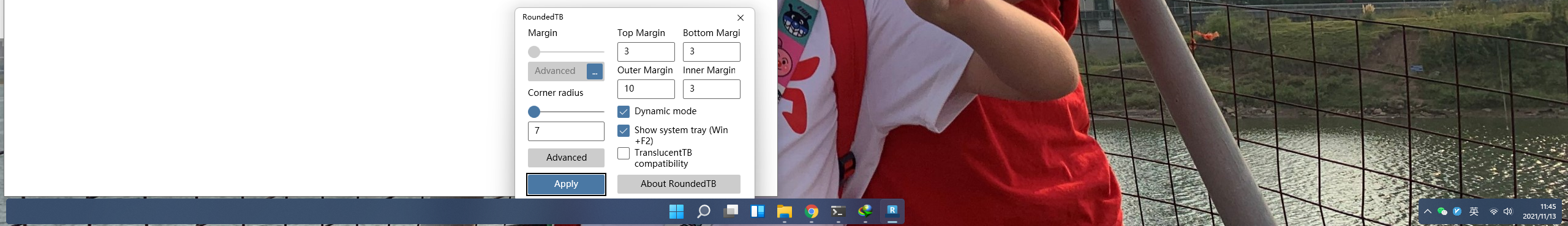 RoundedTB can't shorten the status bar completely. · Issue #93 ...