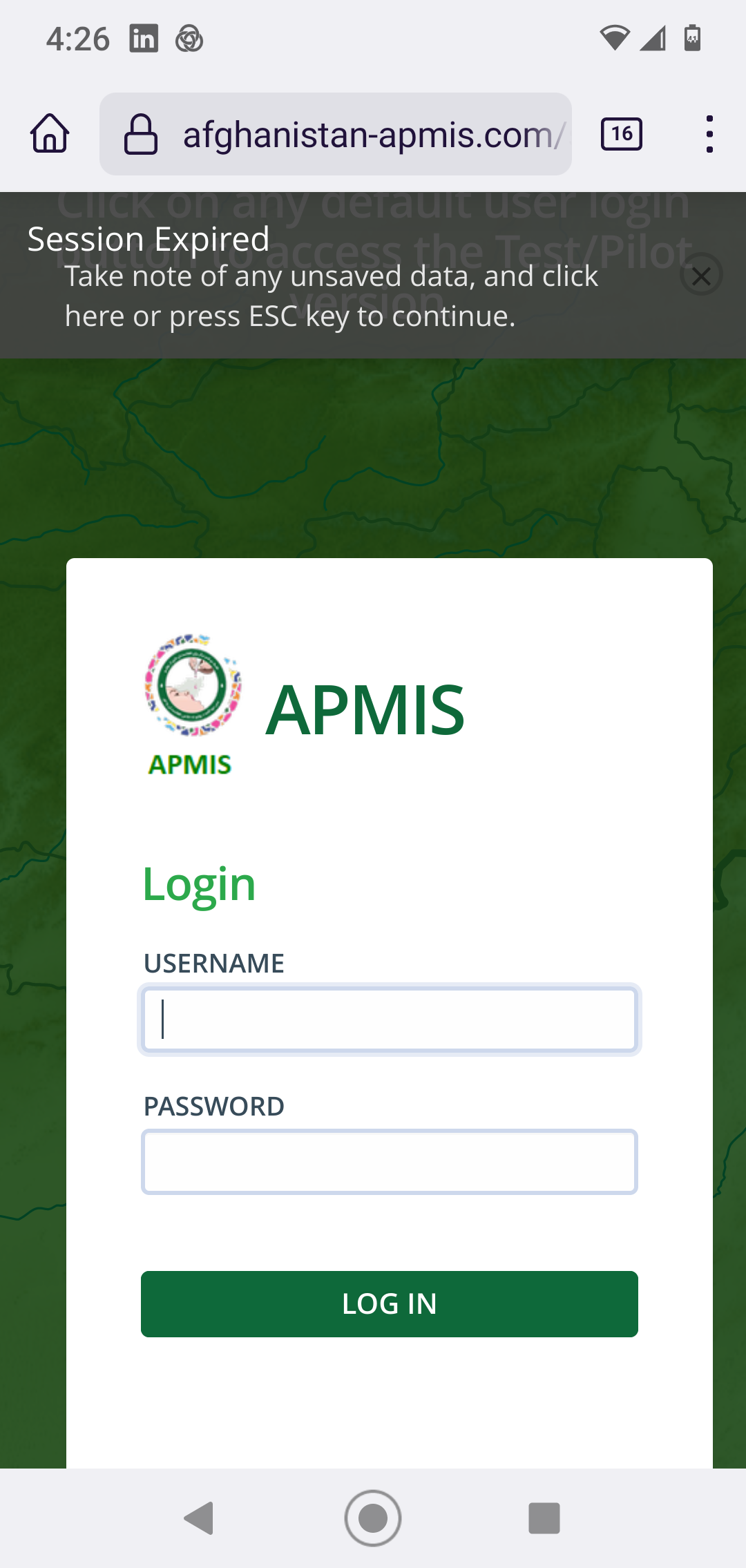 Improve session timeout behavior · Issue #30 · AFG-Polio-Data/APMIS-Project · GitHub