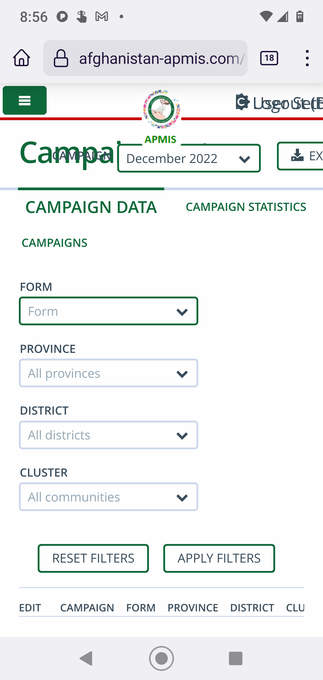 Presentation of web view in mobile browser is not readable or useable · Issue #92 · AFG-Polio ...