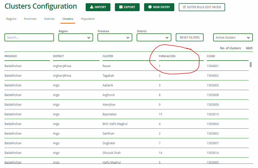 Header label is incorrect in Configuration page · Issue #320 · AFG-Polio-Data/APMIS-Project · GitHub