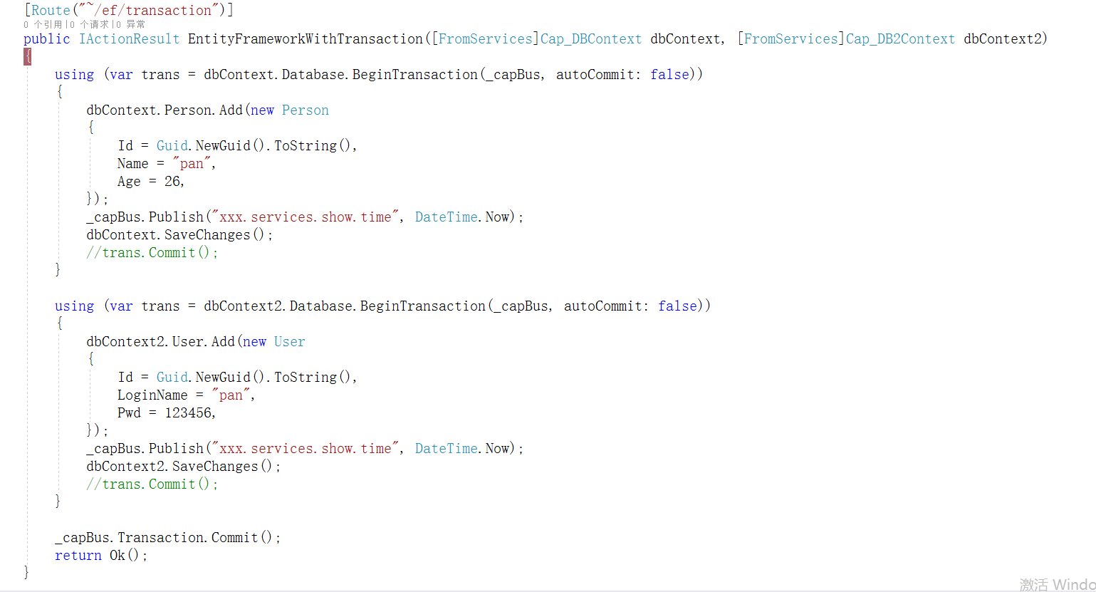 Data Insertion For Multiple Databases · Issue 219 · Dotnetcorecap · Github