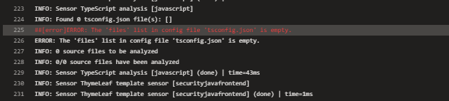 Typescript Sensor Should Skip Analysis If No Input Files Are Found · Issue 2617 · Sonarsource