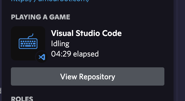 Repository Button Shown when Idle · Issue #1435 · iCrawl/discord-vscode · GitHub