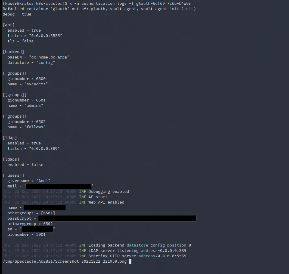 Config file printed out to the standard output · Issue #294 · glauth/glauth · GitHub