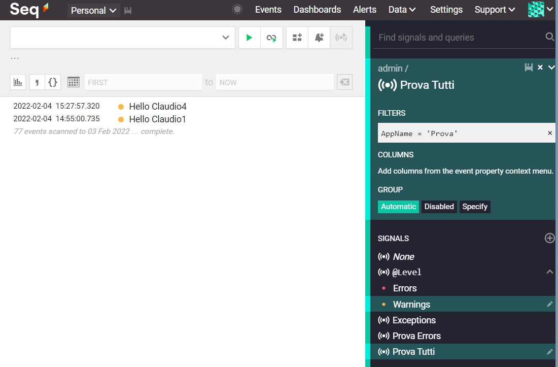 Set Alerts not filtered by message level ? · datalust seq-tickets · Discussion #1473 · GitHub