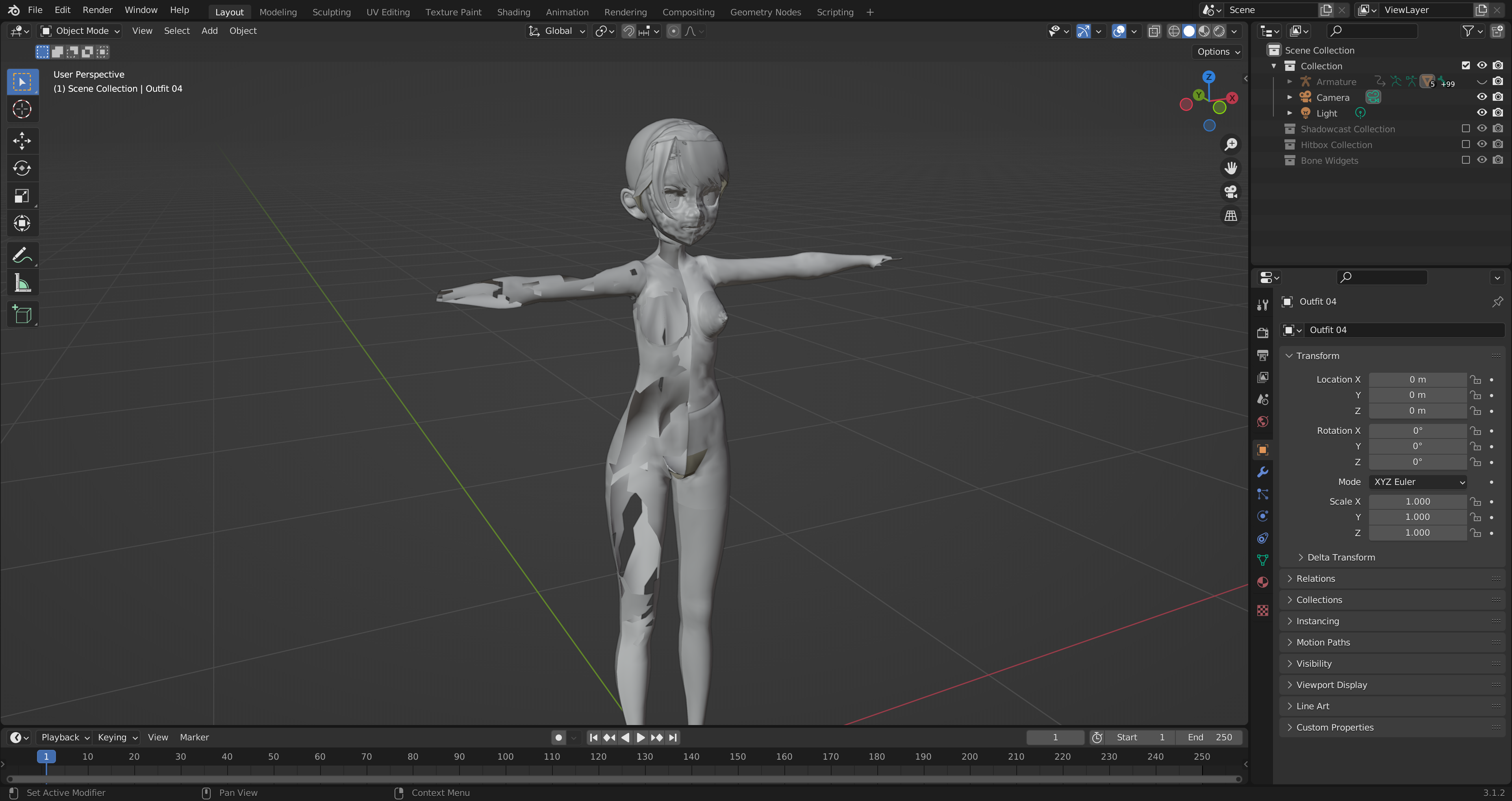 Mesh missing vertices after import to Blender · Issue #261 · FlailingFog/KK-Blender-Porter-Pack ...