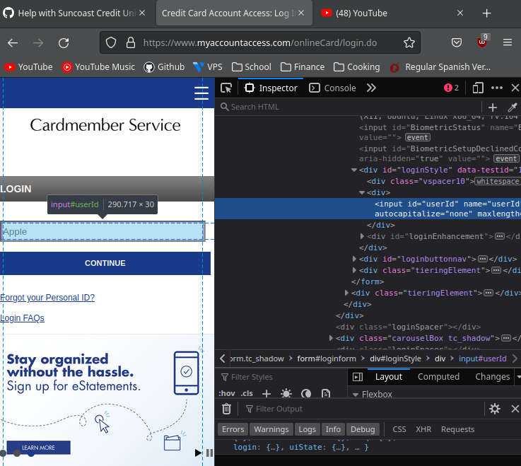 Help with Suncoast Credit Union? · Issue #1 · RyanGrieb/TransactionScraper · GitHub