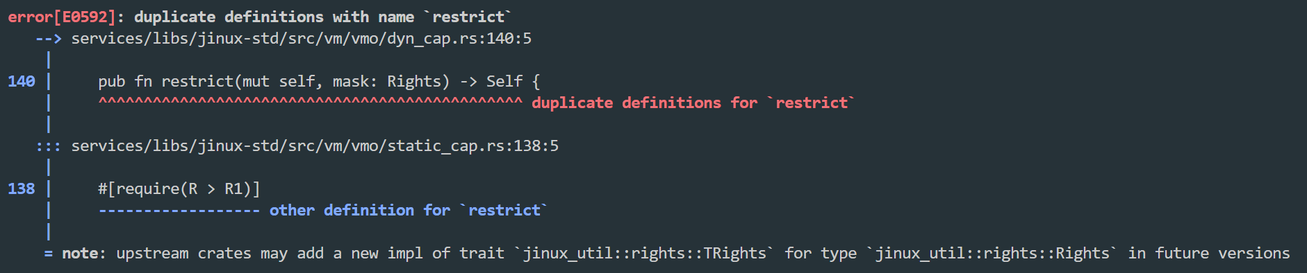 Separating Rights and TRights from std or create new TRights · Issue #203 · asterinas/asterinas ...