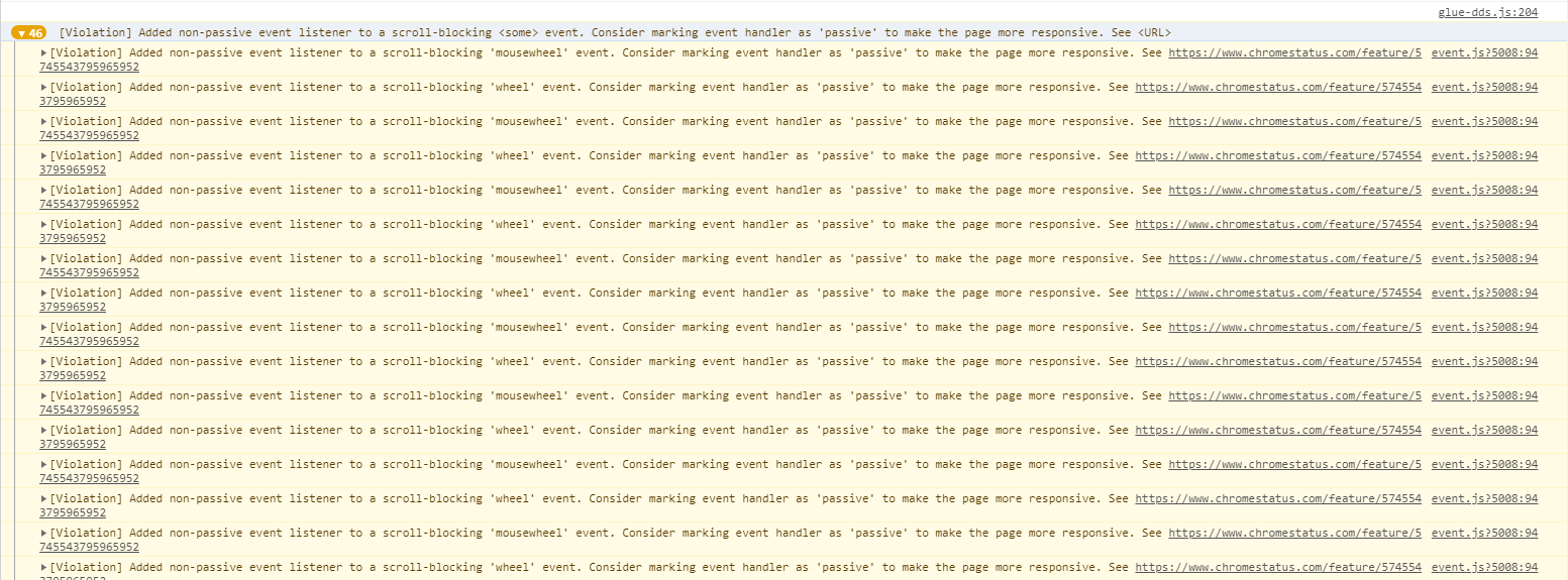 Error:unable To Preventdefault Inside Passive Event Listener Invocation · Issue 446 · Ecomfe 3227