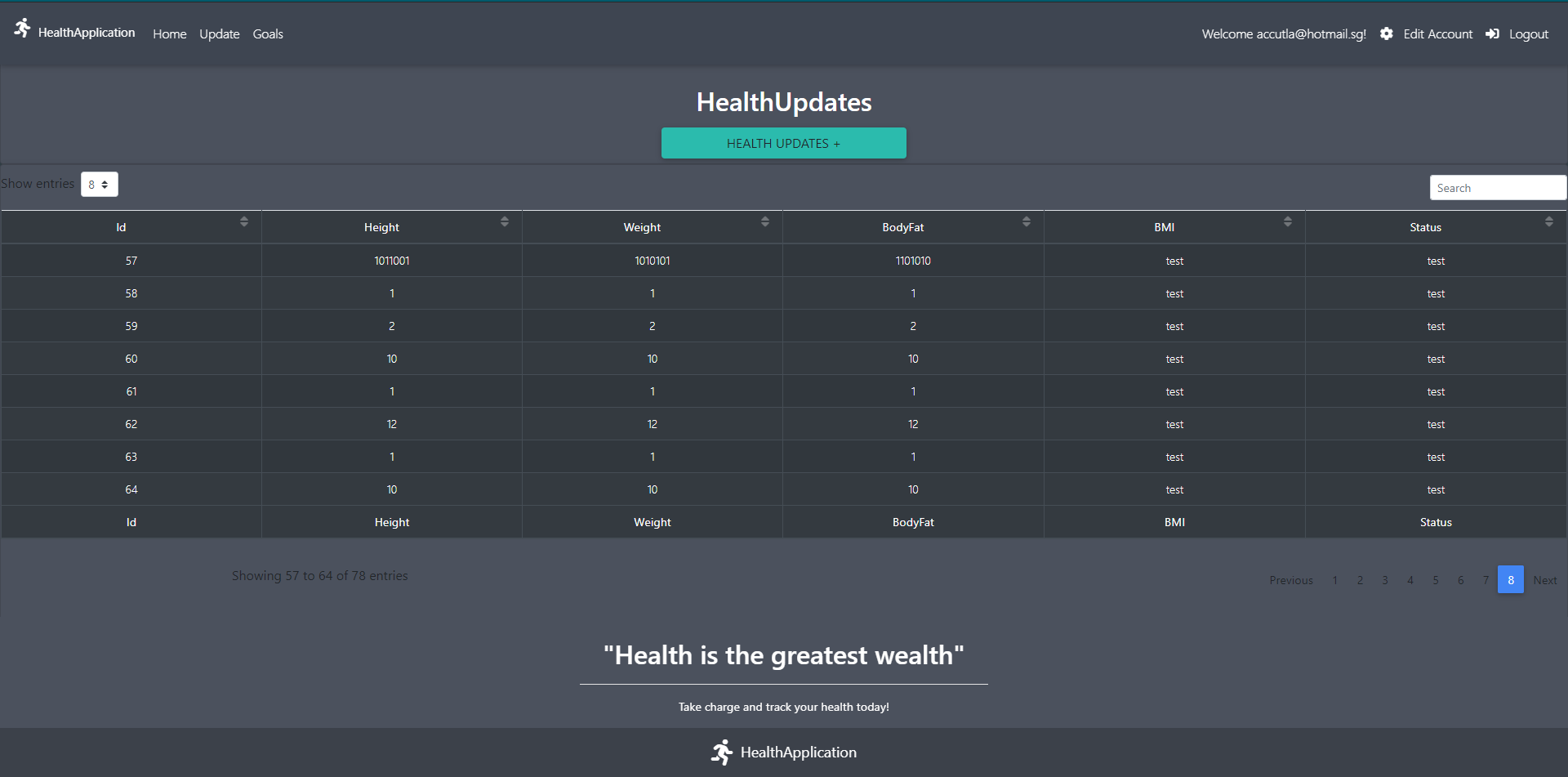GitHub - HengTat/HealthApplication: Personal Health Application built ...