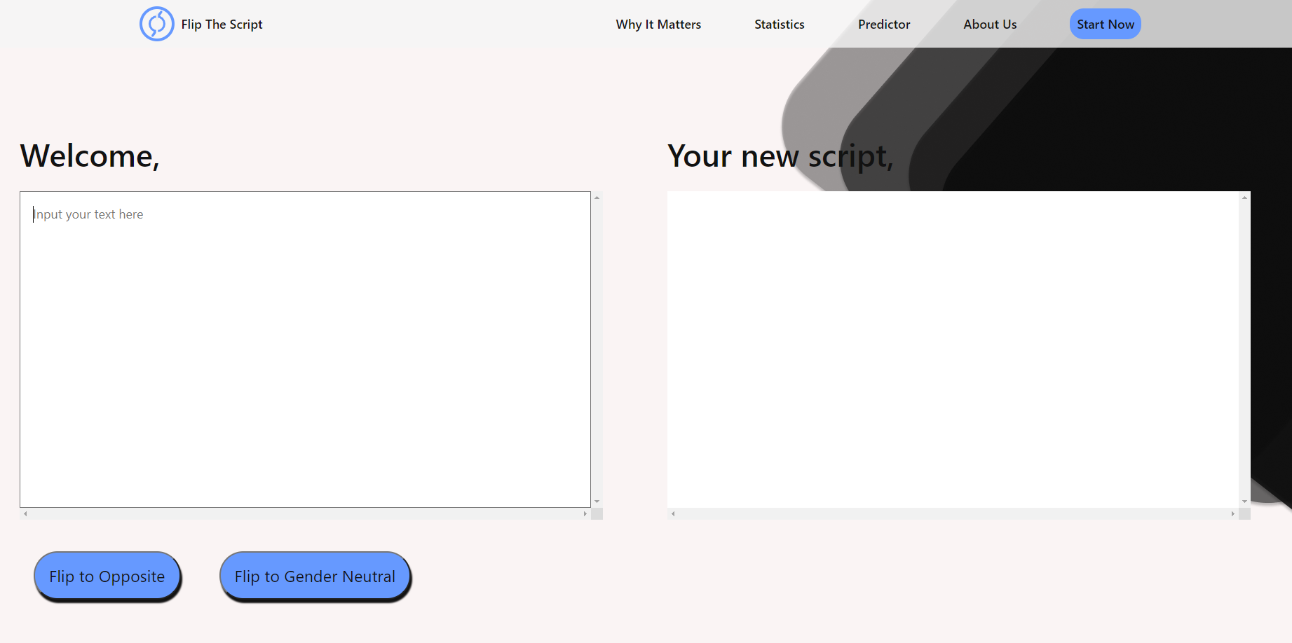 GitHub - LeonardoMichilena/flip-the-script: Flip the script is a team Web/App project developed ...
