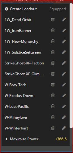 Character dropdown layout scrolls with lots of loadouts · Issue #2952 · DestinyItemManager/DIM ...