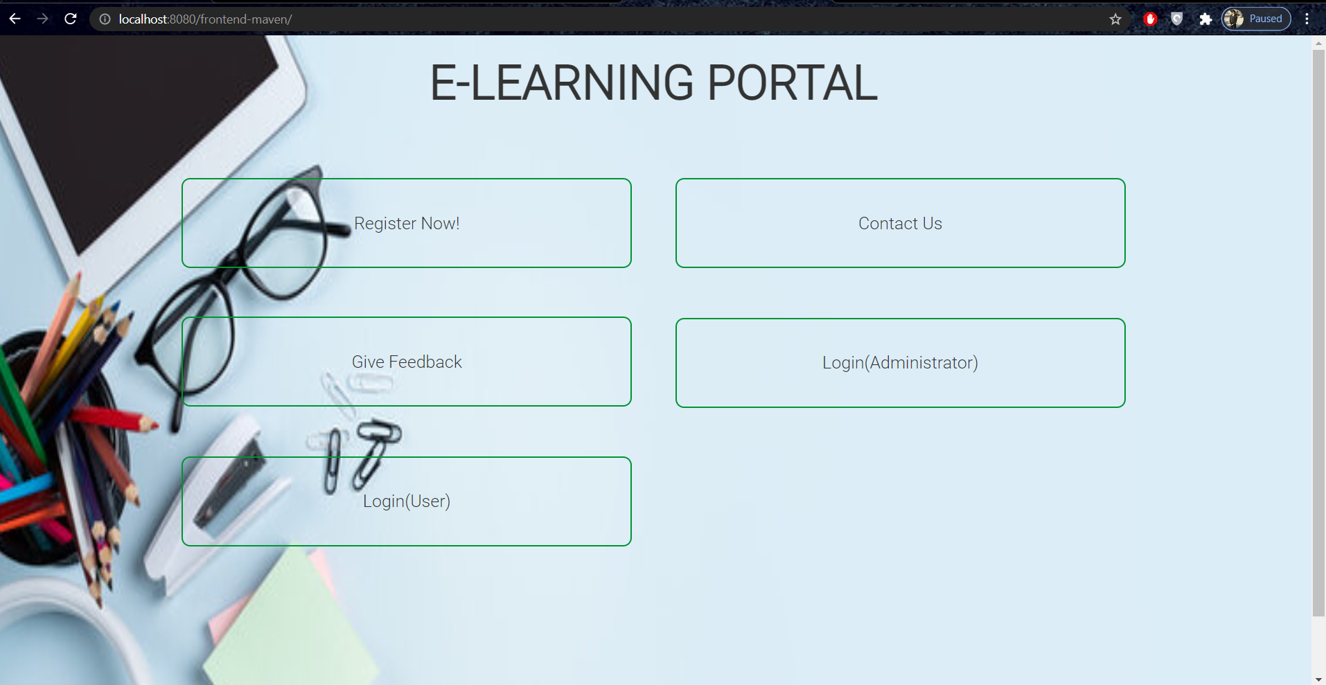 Github Atharva1701 E Learning Portal Using Servlets