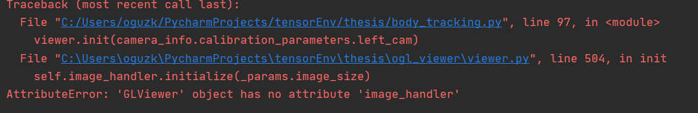 Attribute error for example code Body Tracking · Issue #355 · stereolabs/zed-sdk · GitHub