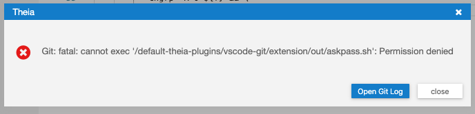 Git extension: cannot exec askpass.sh · Issue #16152 · eclipse-che/che · GitHub