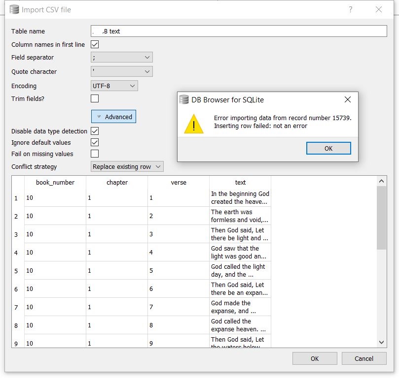 Import form Excle ("Table from *.xls or *.xlsx") · Issue #3188 · sqlitebrowser/sqlitebrowser ...