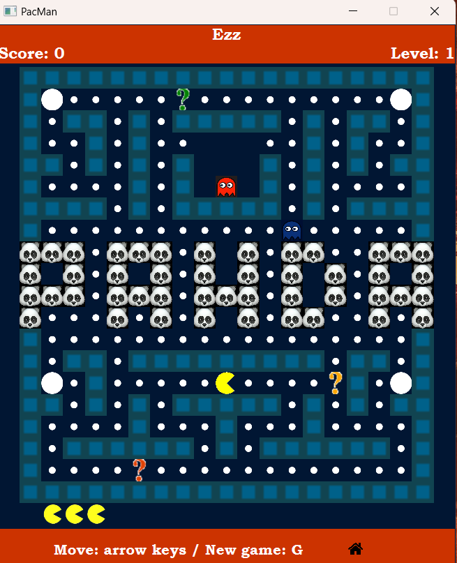 GitHub - Ezz1997/pacmanGame: This is a pacman game implemented in java/javafx, it is the usual ...