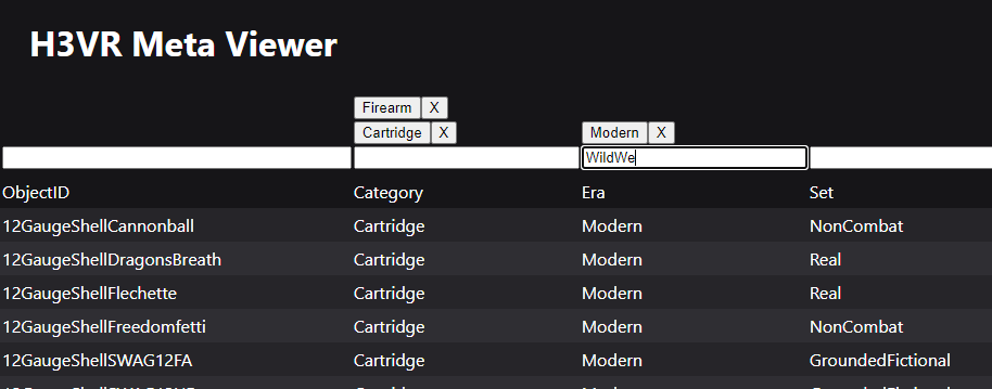 GitHub - devyndamonster/H3VR-Meta-Viewer: Easily view and filter ...