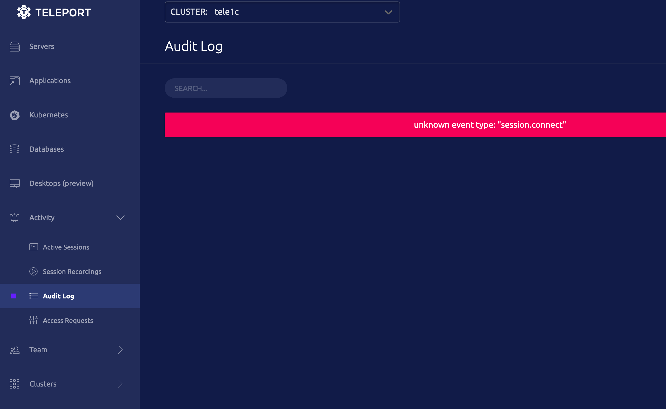 Unknown Event Type "" session.end · Issue #7946 · gravitational/teleport · GitHub