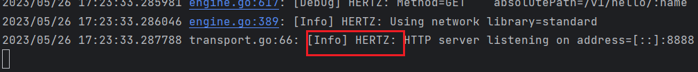 Unnecessary log prefix. Procedure · Issue #794 · cloudwego/hertz · GitHub
