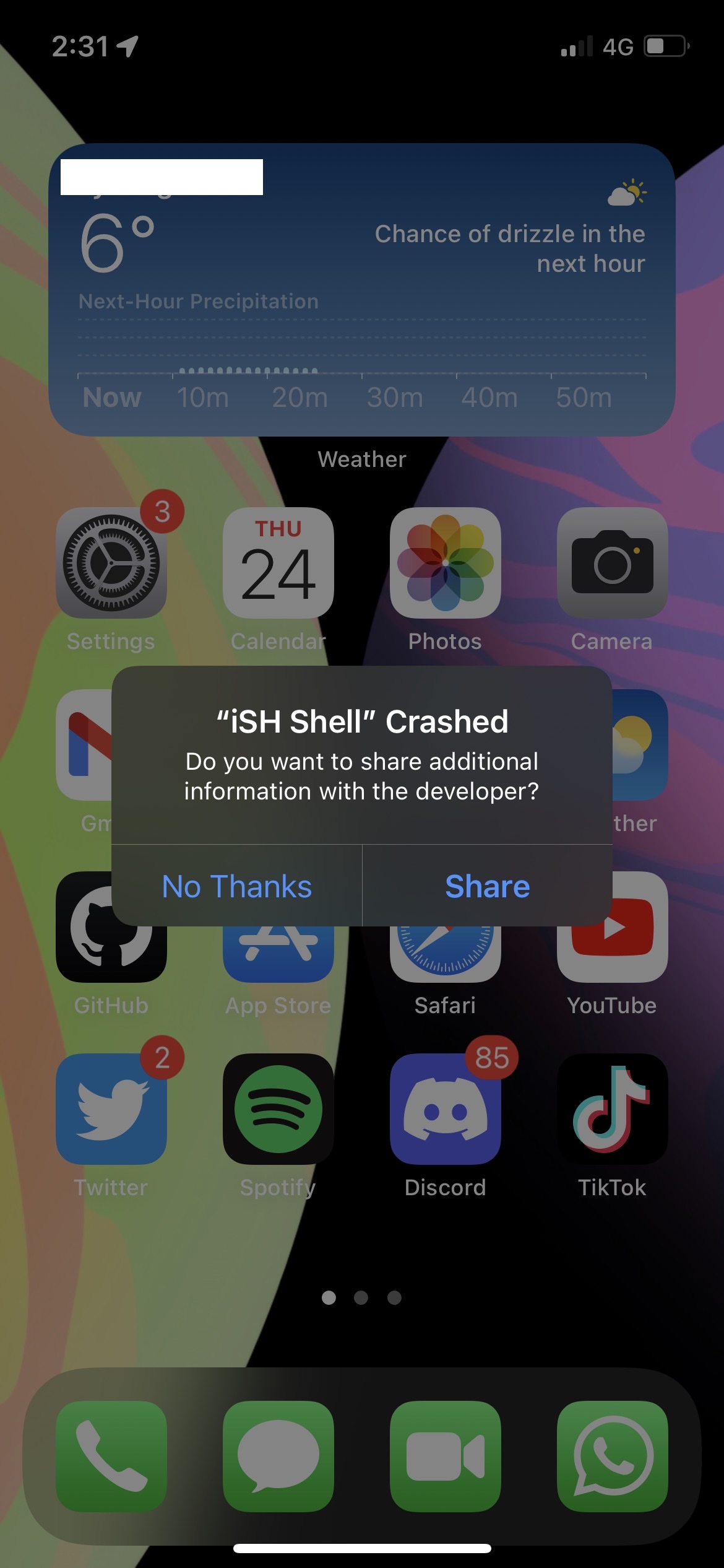 Ish keeps crashing when I lock my phone · Issue #1732 · ish-app/ish · GitHub