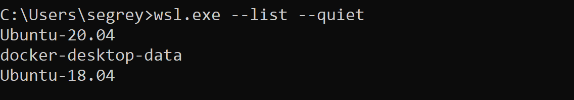 Ability to list distributions programmatically · Issue #6235 · microsoft/WSL · GitHub