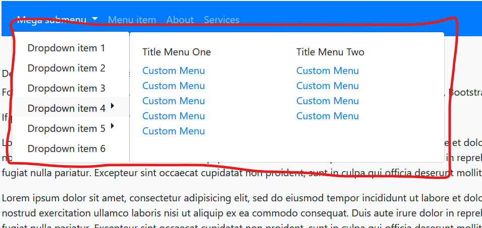 Submenu mega menu Support Issue 2 AlexWebLab bootstrap 5 wordpress navbar walker GitHub
