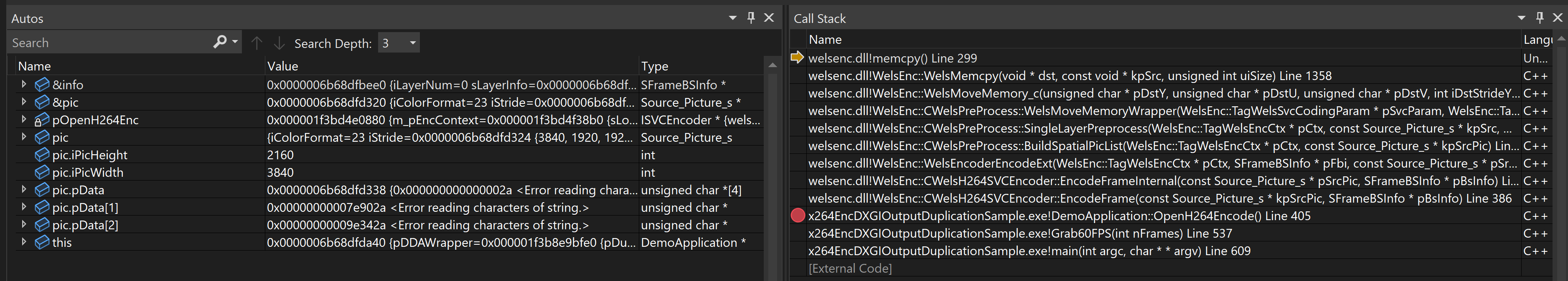 Crash When Encoding · Issue #3455 · cisco/openh264 · GitHub
