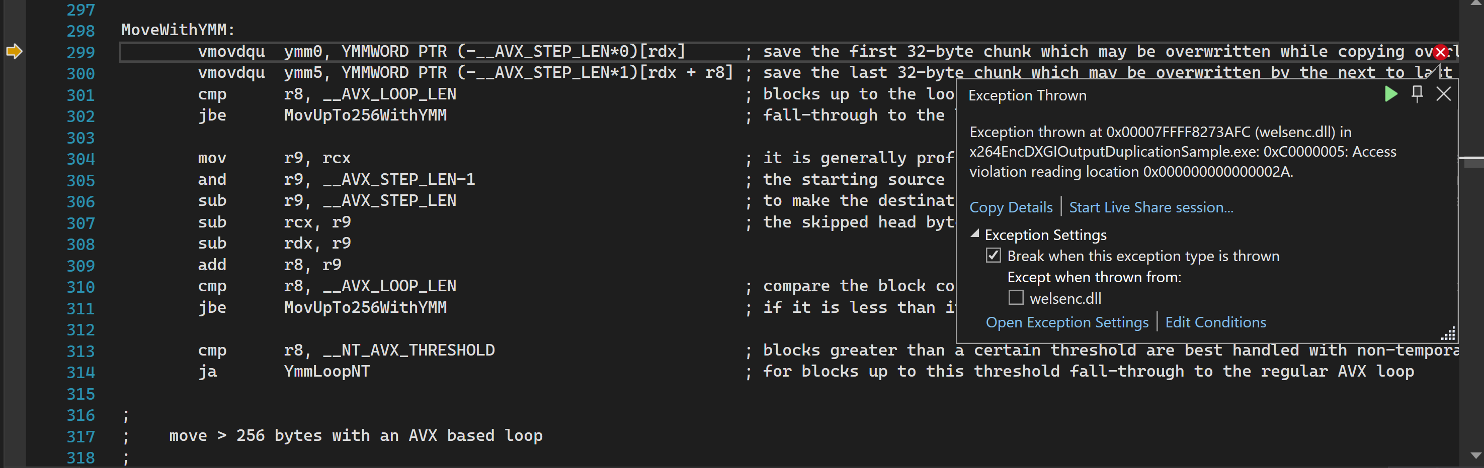 Crash When Encoding · Issue #3455 · cisco/openh264 · GitHub