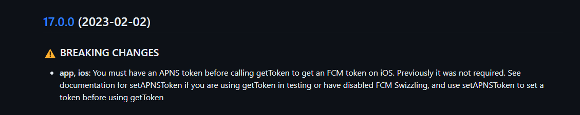 Error: [messaging/unknown] The operation couldn’t be completed. No APNS token specified before ...