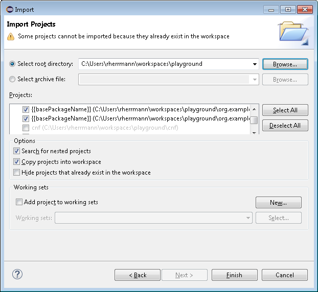 Template projects show up in Import existing Projects dialog · Issue #1749 · bndtools/bndtools ...