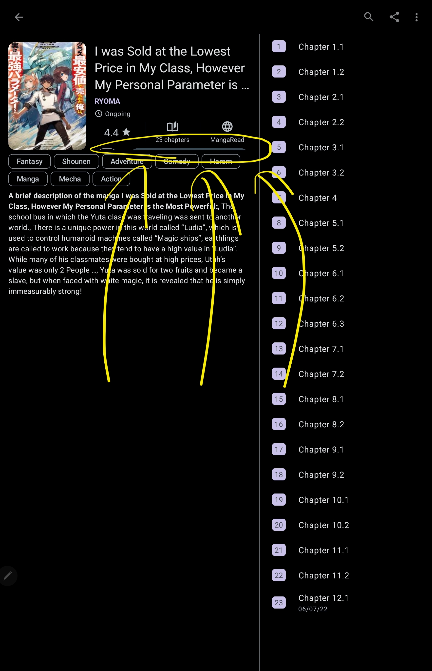 3 line manga names cut off "add to favorite" button · Issue #197 · KotatsuApp/Kotatsu · GitHub