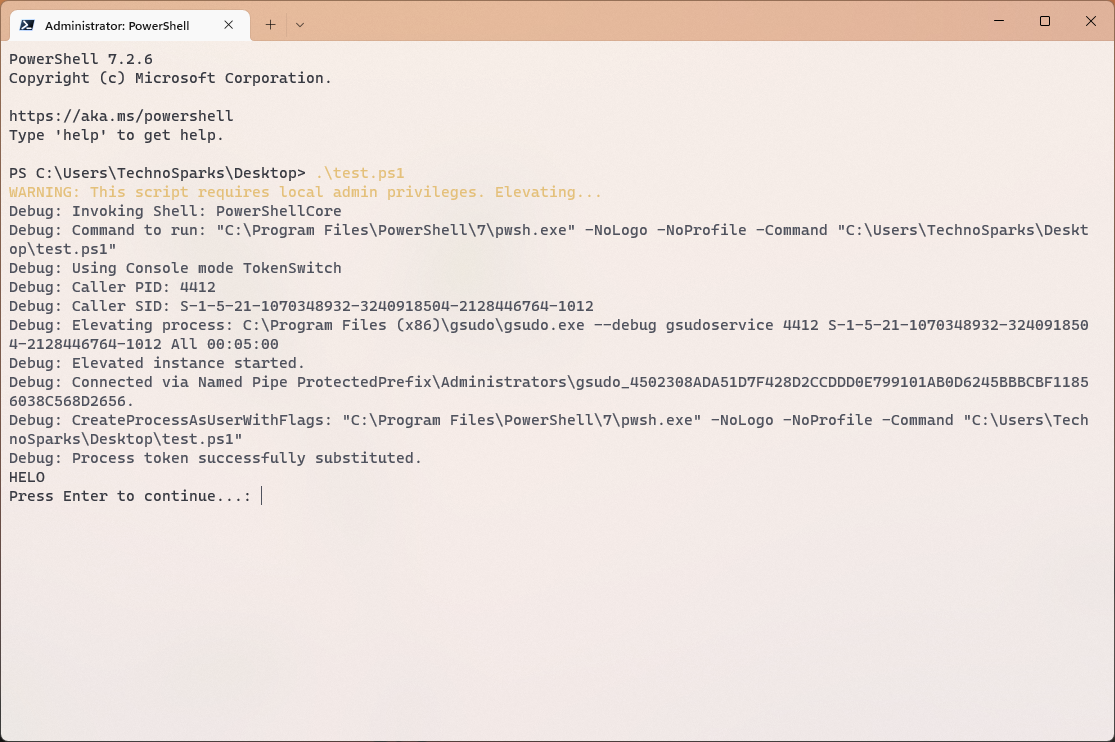 Issue Script Self Elevation Fails If The Script Location Contains 6387