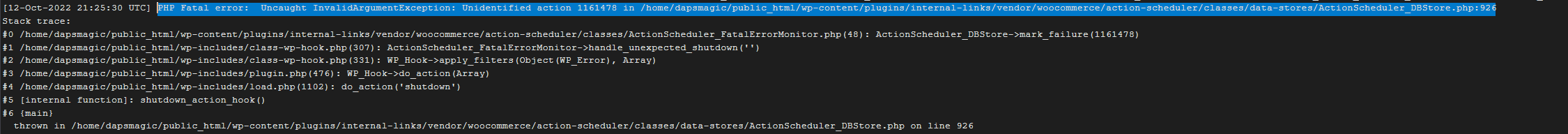 Any Idea What Caused The Error · Issue 882 · Woocommerce Action Scheduler · Github