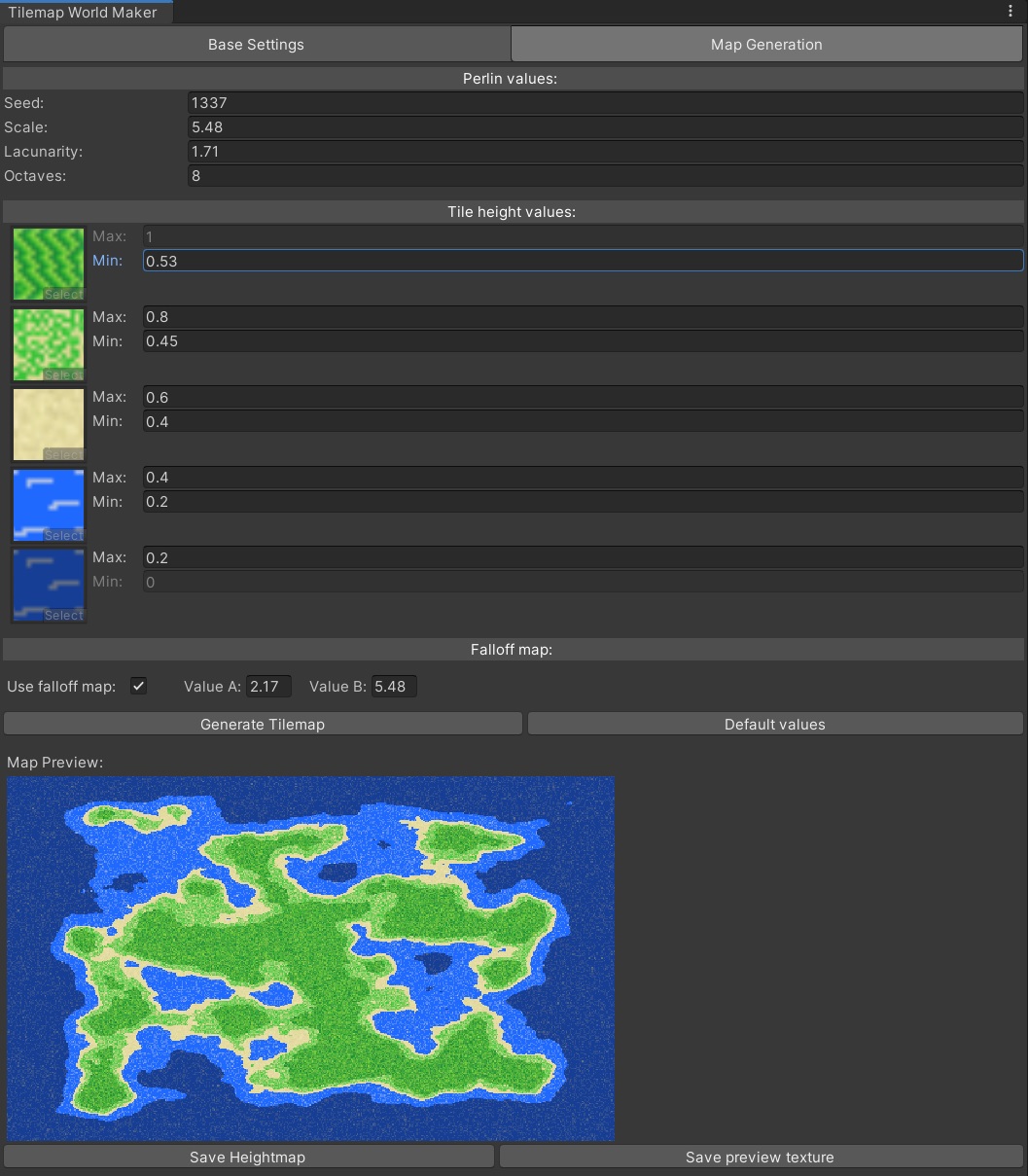 GitHub - PWidmann/TileMapWorldCreator: A Unity tool to create Tilemaps with a perlin noise algorithm