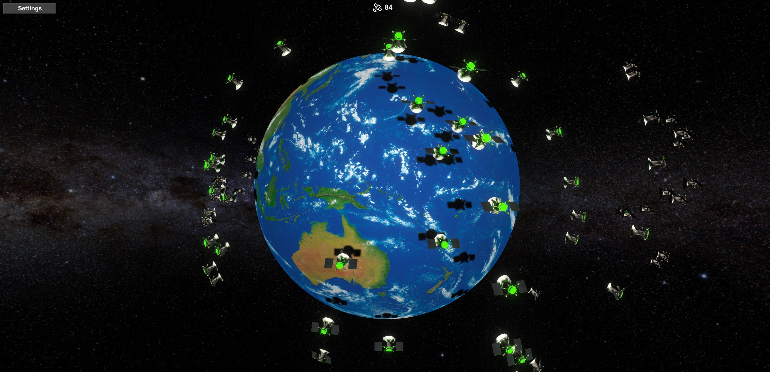GitHub - PWidmann/Satellites: Earth orbit satellite simulation.