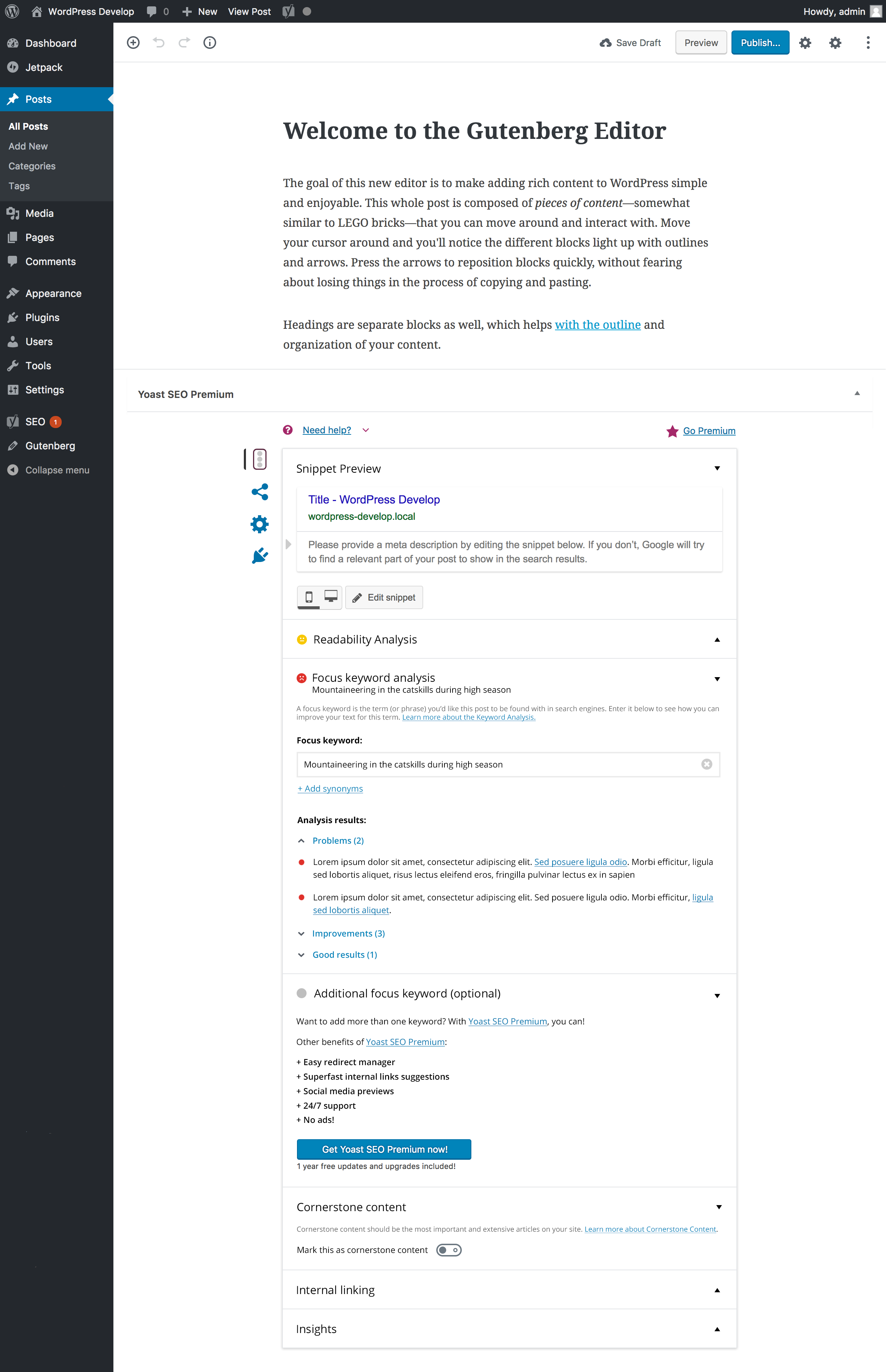 Create oneKeywordAnalysisContainer · Issue #662 · Yoast/yoast-components · GitHub