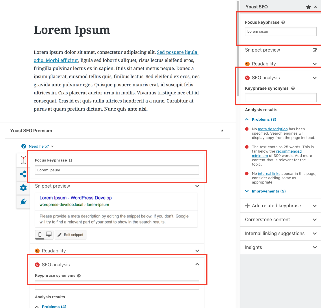 Move focus keyword to the top of our Gutenberg integration · Issue #12917 · Yoast/wordpress-seo ...