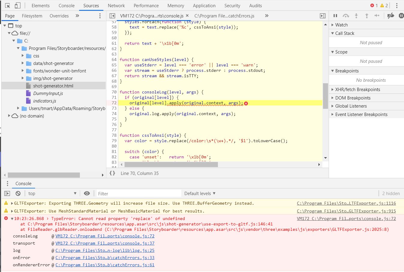 Cant Export Glb From Shot Generator · Issue 1940 · Wonderunit Storyboarder · Github
