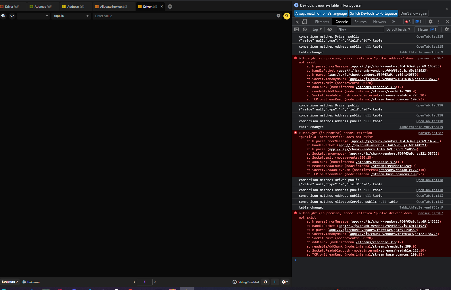 BUG: Relation does not exists · Issue #1568 · beekeeper-studio/beekeeper-studio · GitHub