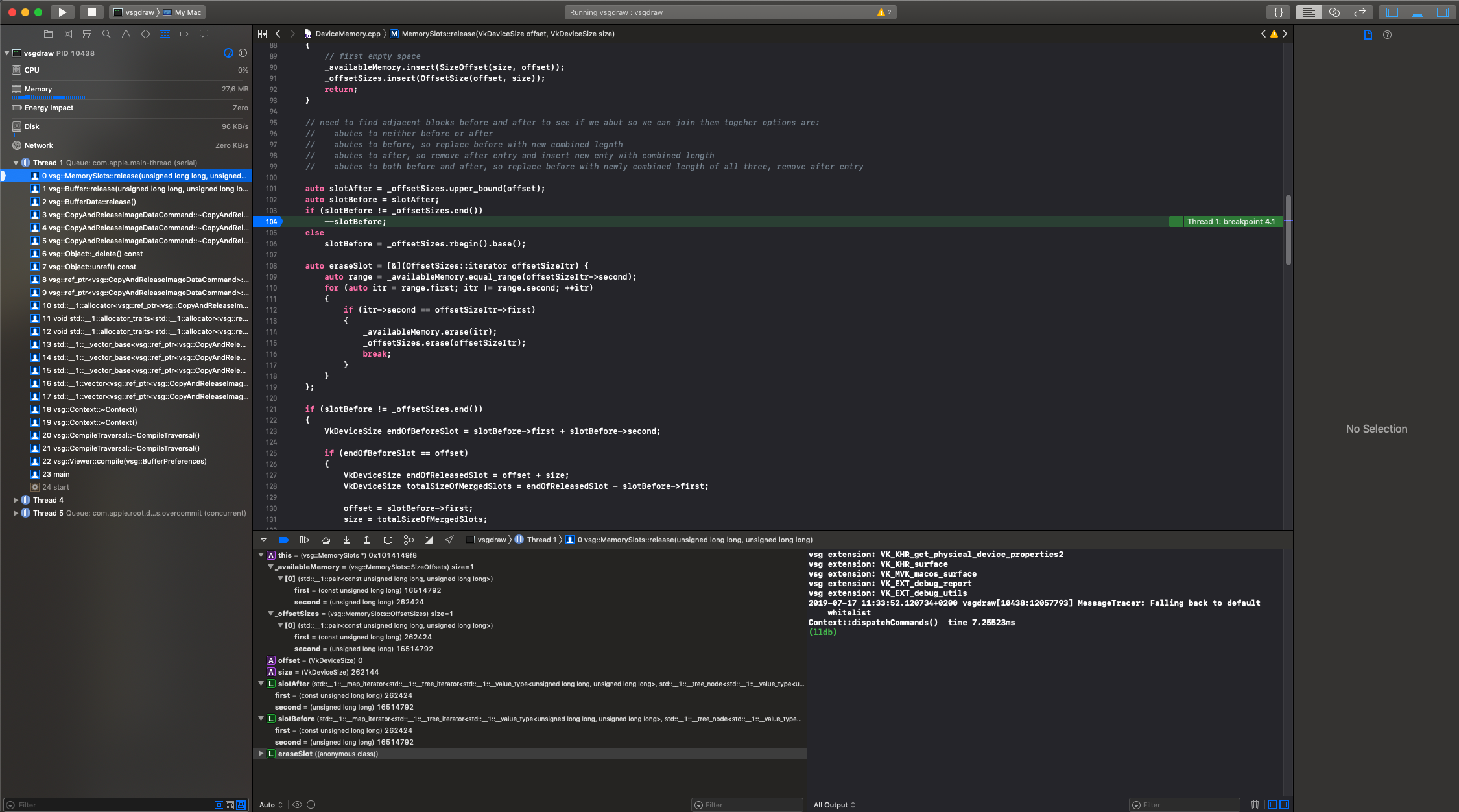 Crash in vsgdraw sample app on macOS · Issue #85 · vsg-dev/VulkanSceneGraph · GitHub