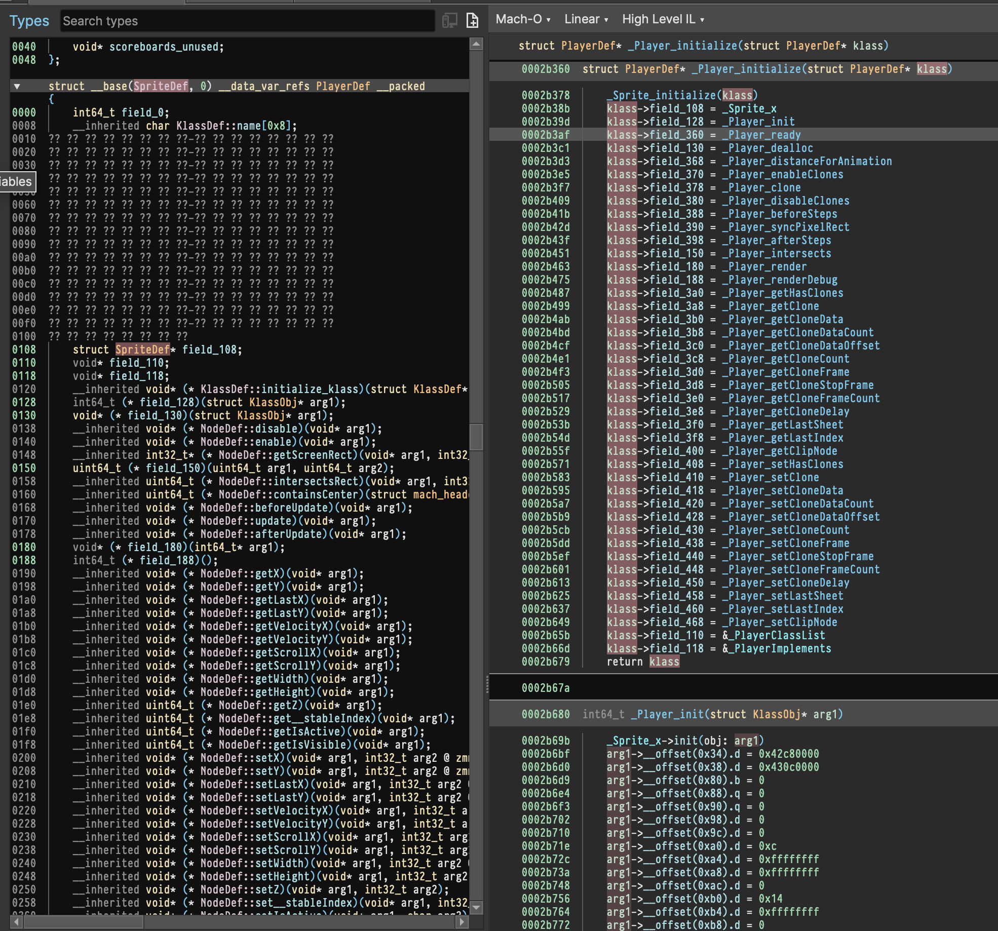 Create All Members For Structure Overrides Inherited Fields · Issue 4540 · Vector35