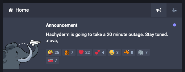 Outage page when hachyderm.io is down for maintenance · Issue #78 · hachyderm/community · GitHub