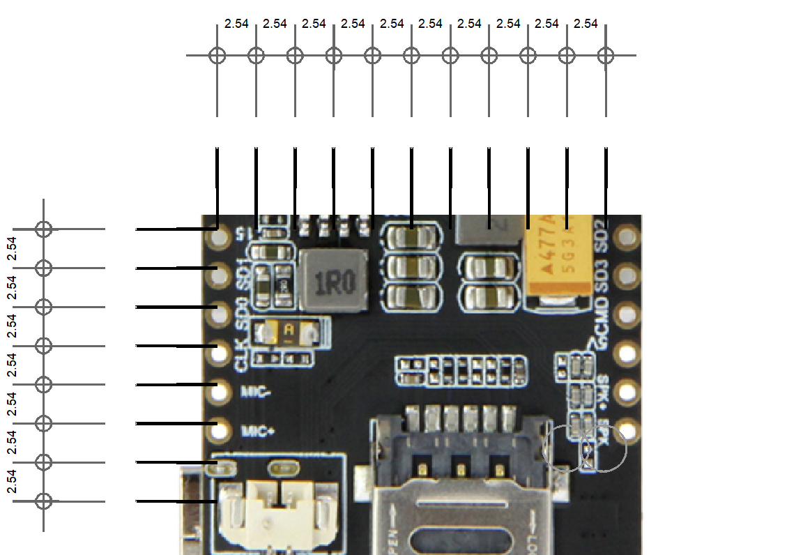 pin header distance · Issue #48 · Xinyuan-LilyGO/LilyGo-T-Call-SIM800 · GitHub