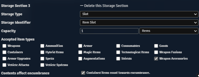 Majority of weapons missing Weapon Accessory containers · Issue #1086 · foundryvtt-starfinder ...
