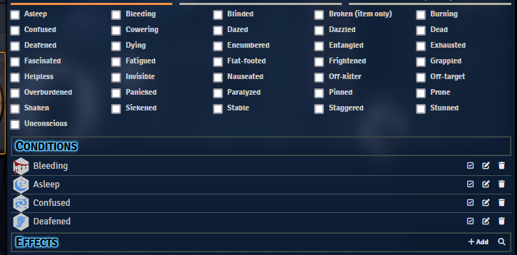 Conditions items become in-removable on PC actor · Issue #1168 · foundryvtt-starfinder ...